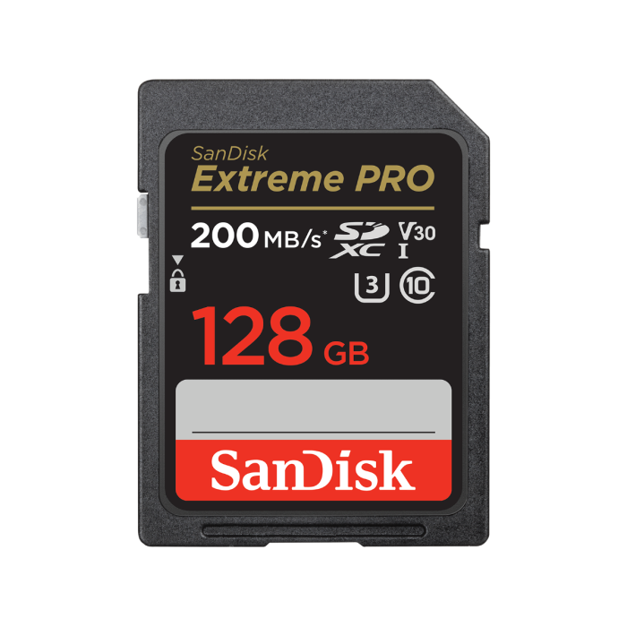 Sandisk SDXC Extreme Pro 128GB 200MB/s